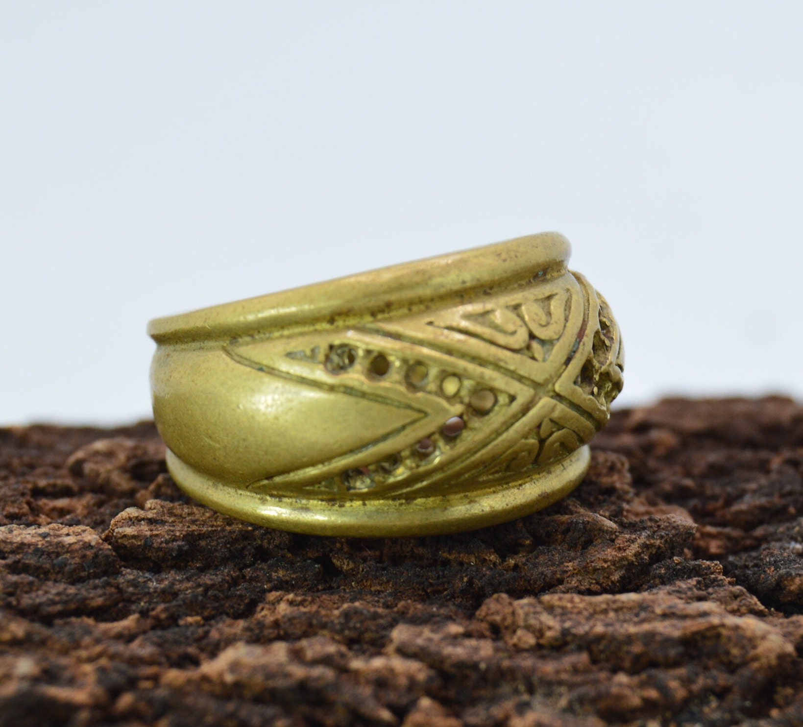 Vintage Bronze Handmade Rare Ancient Antique Bronze RING Ethnic Berber ...