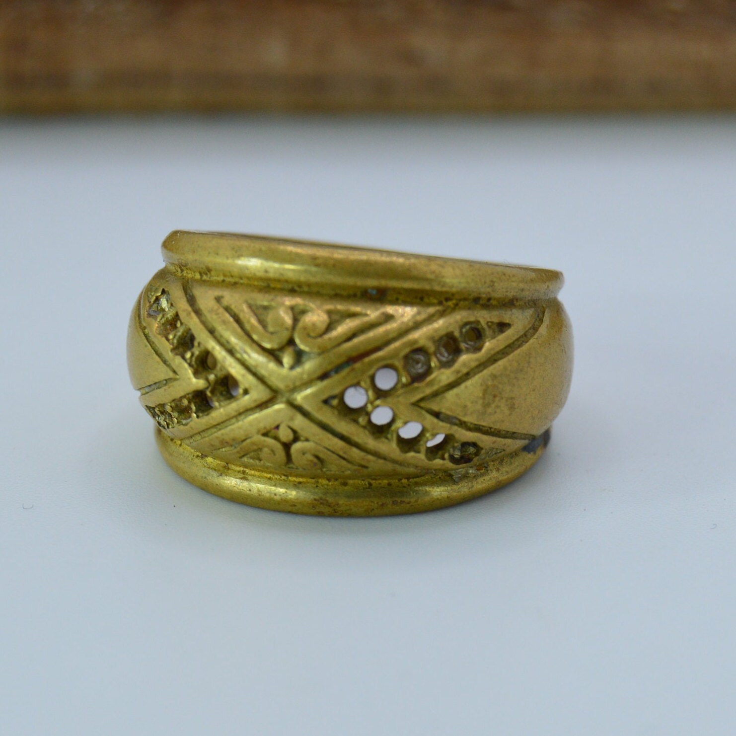 Vintage Bronze Handmade Rare Ancient Antique Bronze RING Ethnic Berber ...