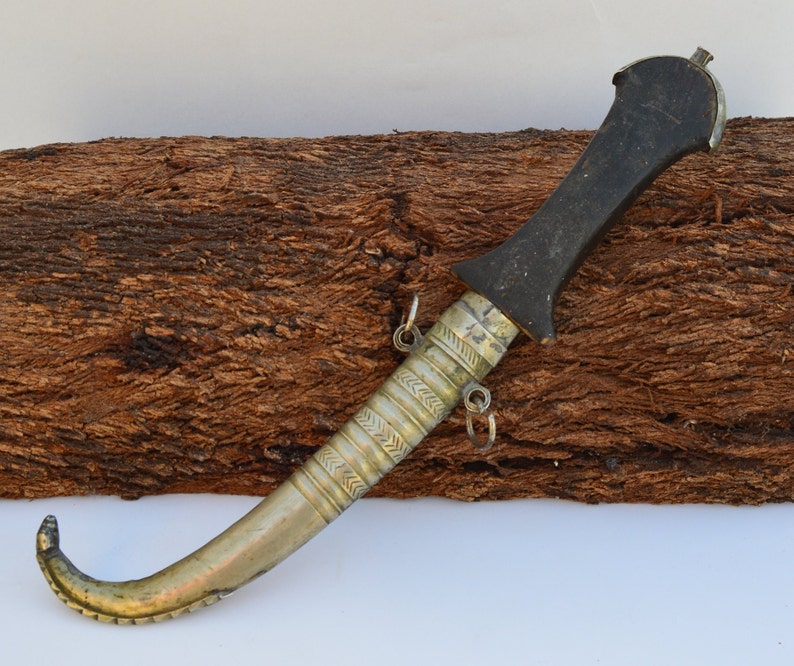 Sword Islamic Yemeni Khanjar Handmade Berber Curved Khanjar Dagger ...