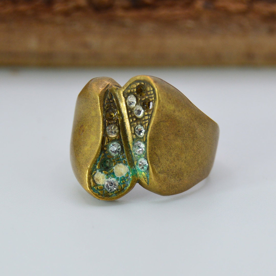 Vintage Bronze RING Ancient Handmade Rare Antique Bronze - Etsy