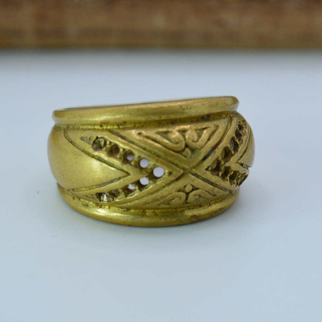 Vintage Bronze Handmade Rare Ancient Antique Bronze RING Ethnic Berber ...