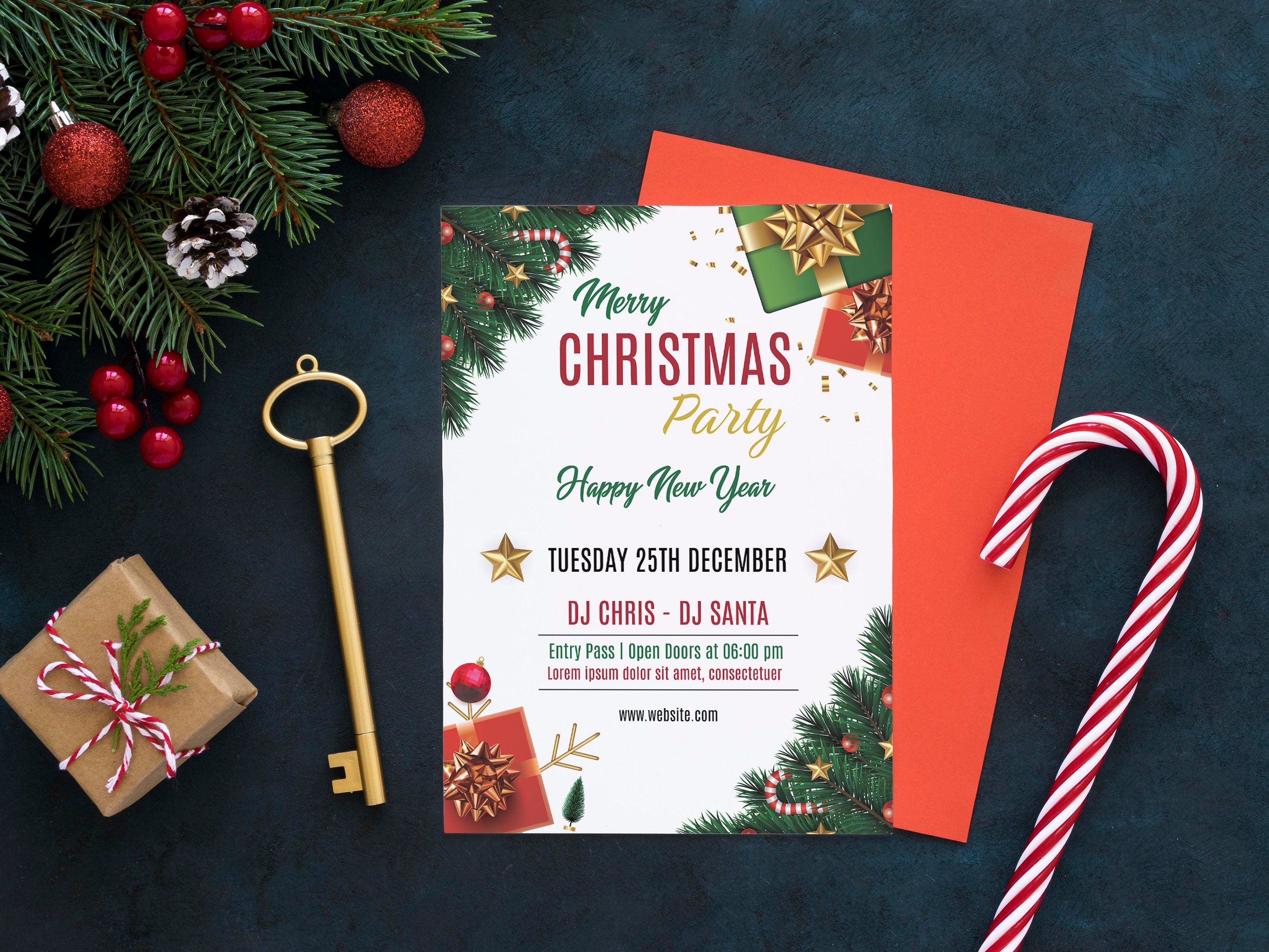 INVITATION CARDS FOR Santa Parties Unique Singing Santa Party - Etsy