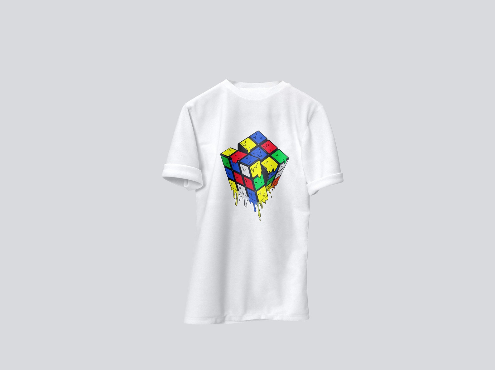 DRIPPING COLORS Rubik's Cube Sublimation PNG Design, Digital Download ...