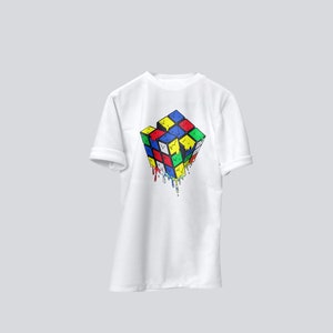 DRIPPING COLORS Rubik's Cube Sublimation PNG Design, Digital Download ...