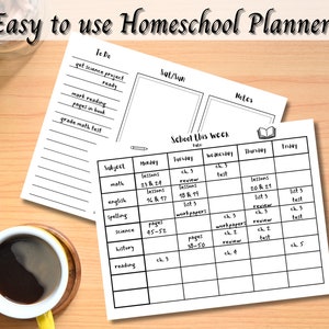 Homeschool Schedule Printable Homeschool Schedule Homeschool - Etsy