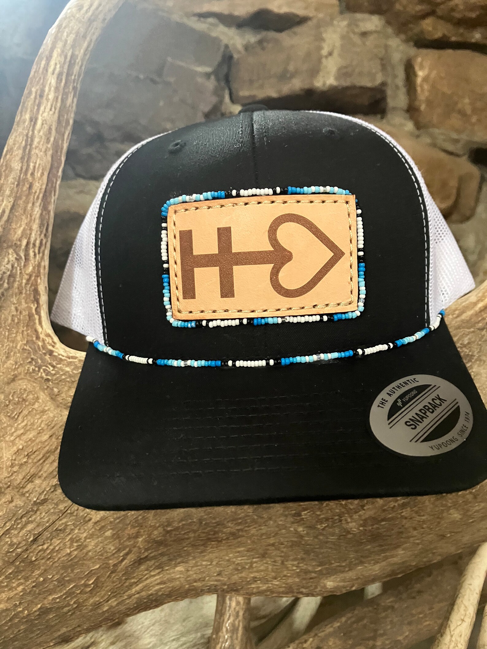 H Bar Lazy Heart Logo Trucker Hat - Etsy