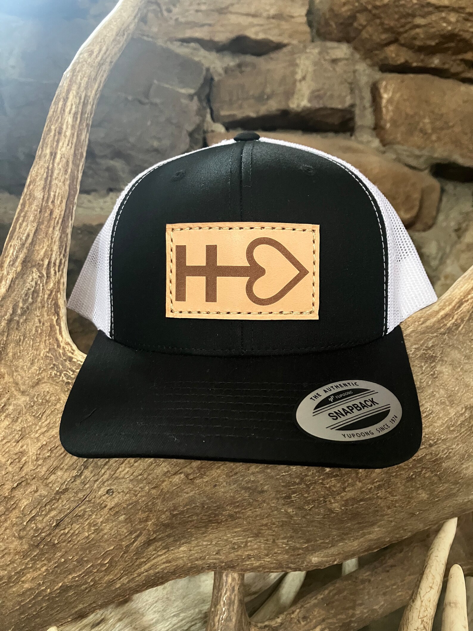 H Bar Lazy Heart Logo Trucker Hat - Etsy