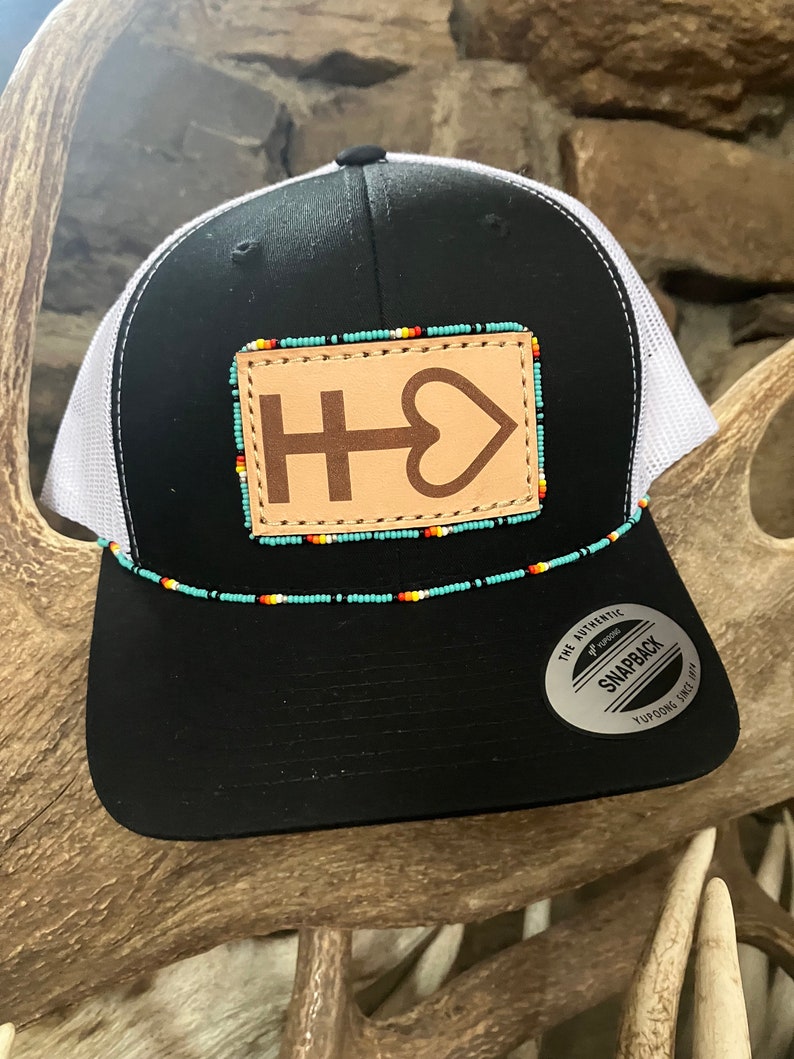 H Bar Lazy Heart Logo Trucker Hat - Etsy