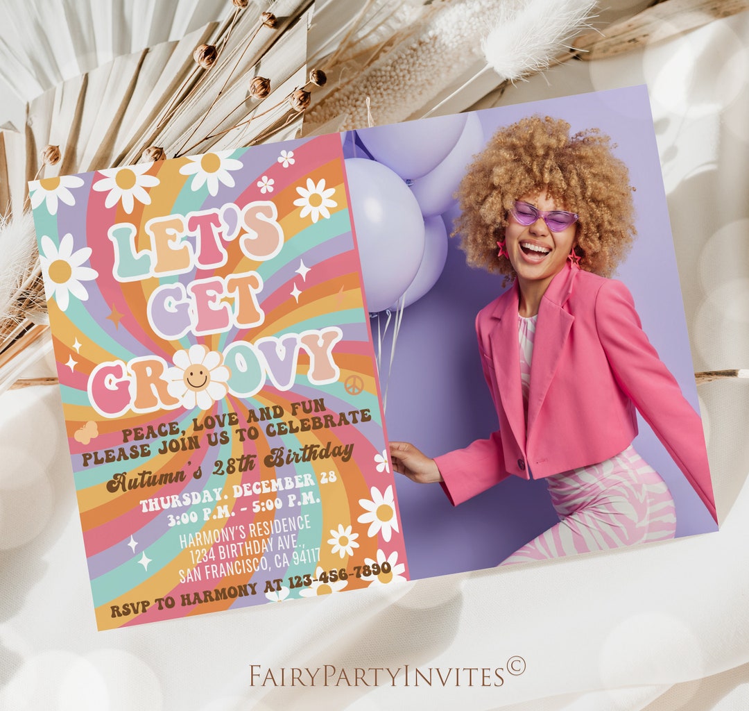 Groovy Invitation Template, Groovy Invitation, Groovy Thank You Tag ...
