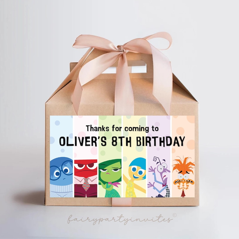 Inside Out Invite - Etsy