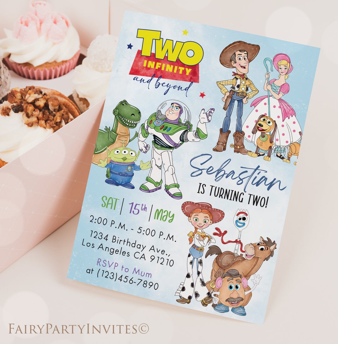 Toy Story Birthday Invitation Template, Toy Story Invitation, Toy Story ...