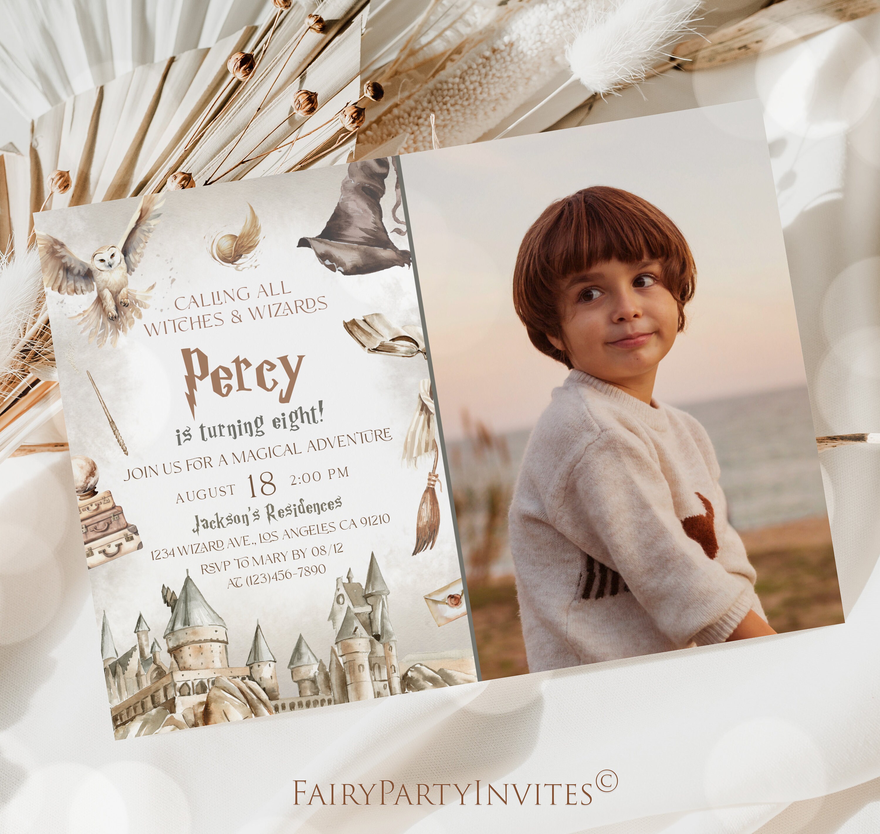 Wizard Birthday Invitation Template Wizard Birthday - Etsy