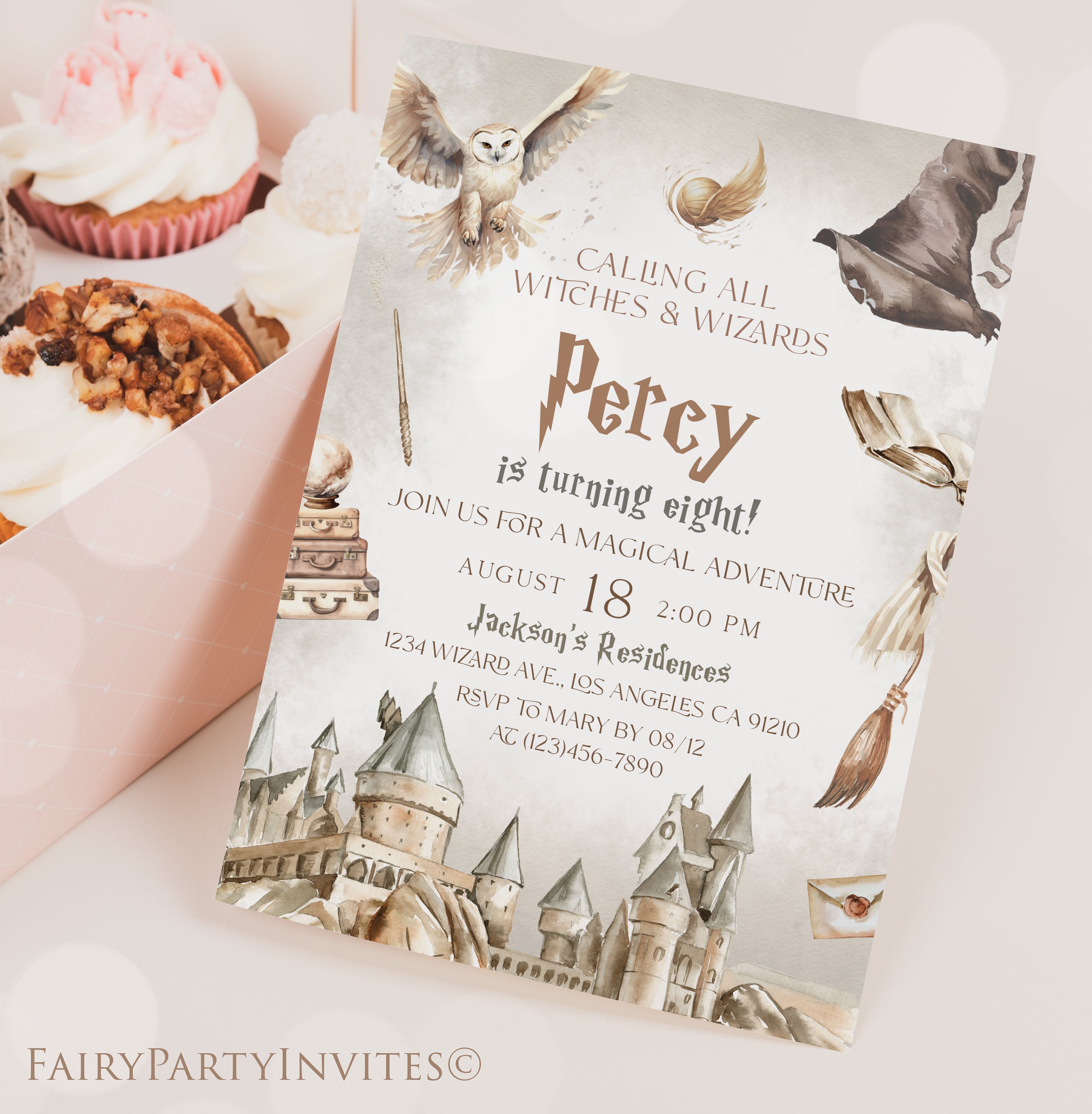 Wizard Birthday Invitation Template: Magic School (digital Download) - Etsy