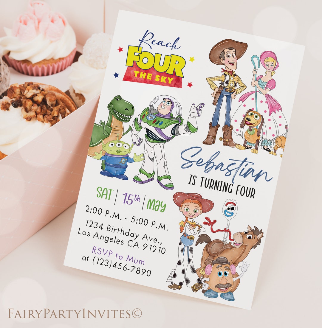 Toy Story Birthday Invitation Template: Editable Party Invite (digital ...