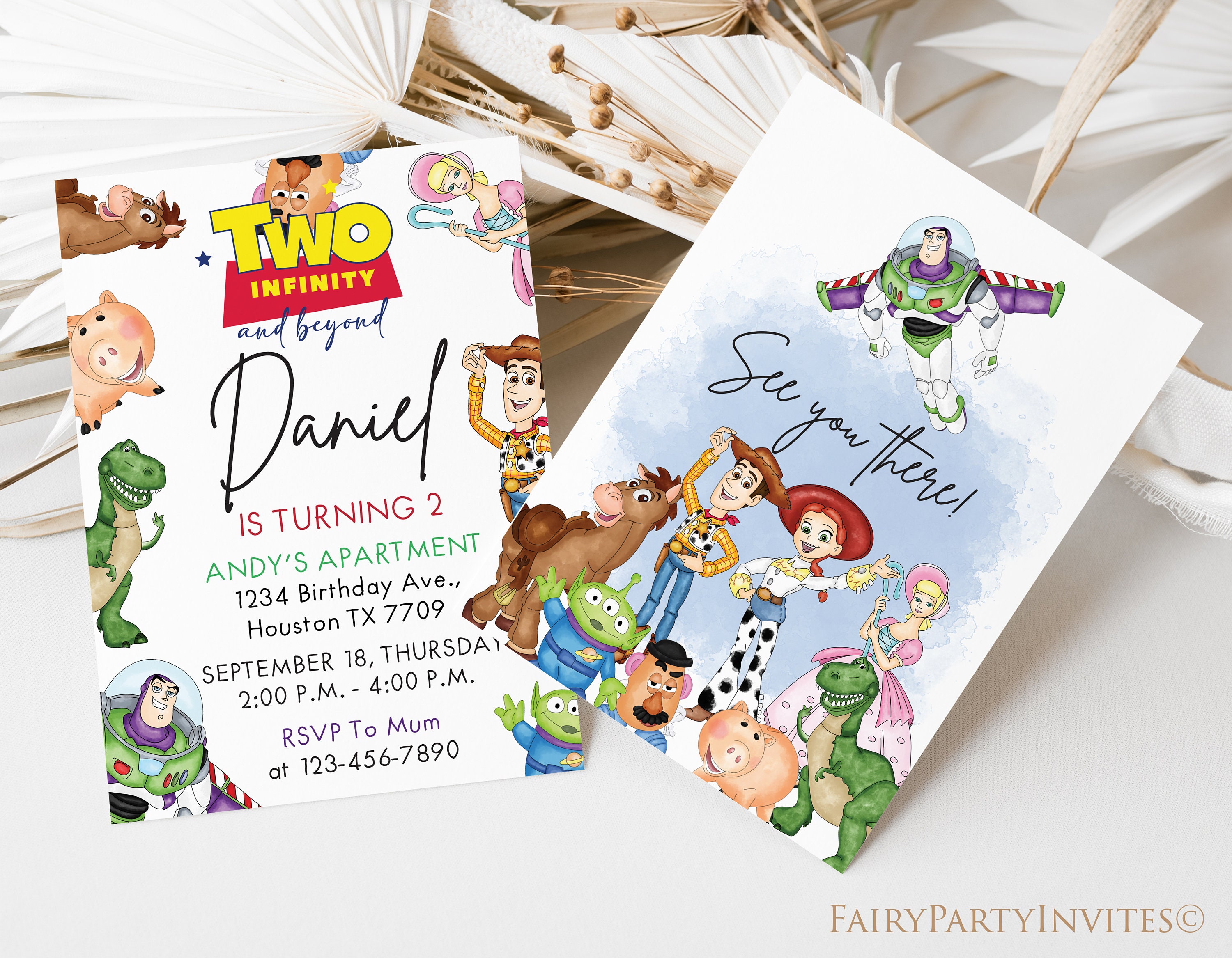 Toy Story Birthday Invitation Template, Editable Party Invite (Digital ...