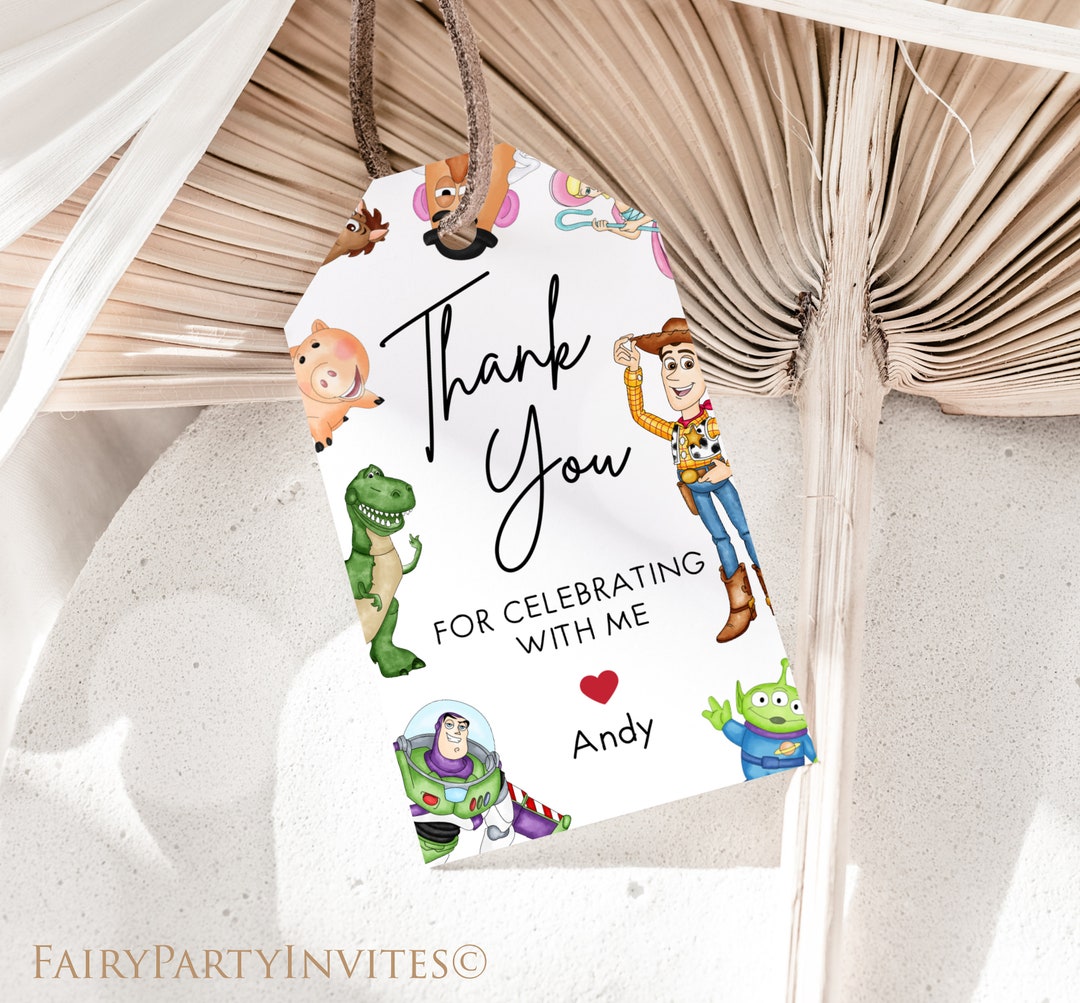 Toy Story Editable Favor Tag, Toy Story Gift Thank You Tag Instant ...