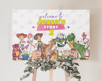 Toy Story Welcome Banner, Toy Story Welcome Board, Toy Story Printable ...