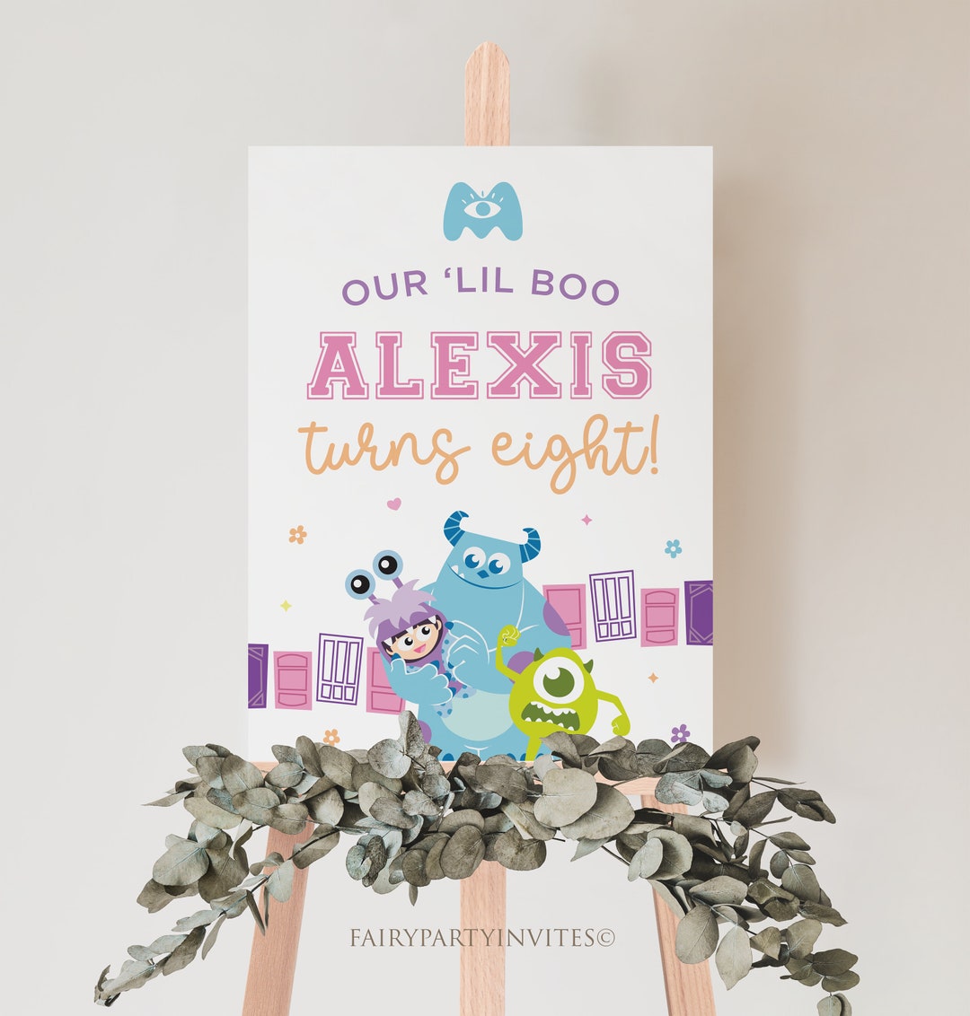 Monsters Inc Welcome Banner, Monsters Inc Welcome Board, Monsters Inc ...