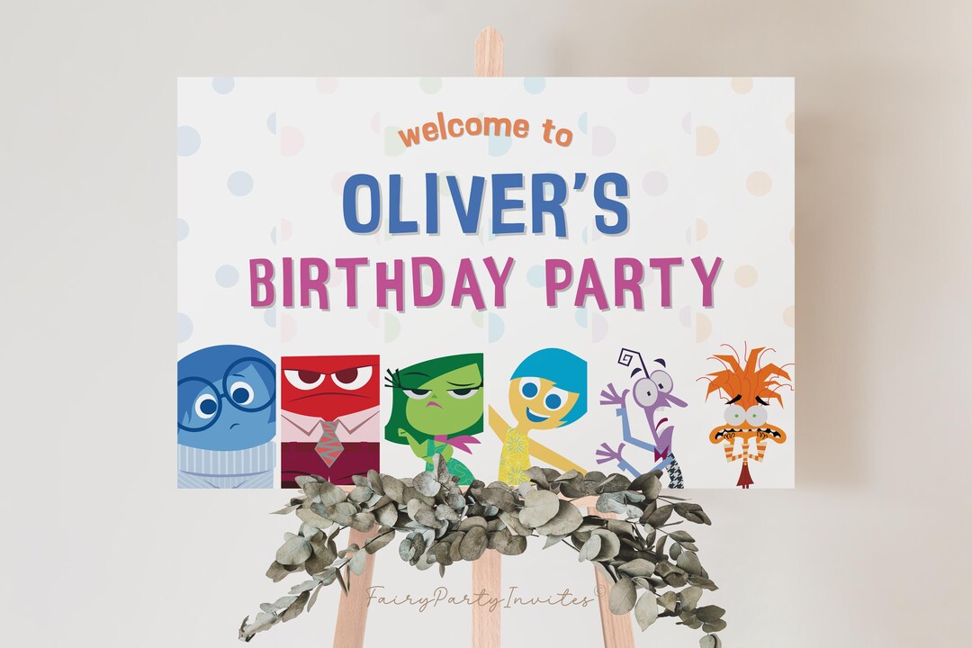 Inside Out Welcome Banner, Inside Out Welcome Board, Inside Out ...