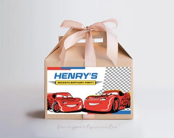 Lightning Mcqueen Gable Box - Etsy