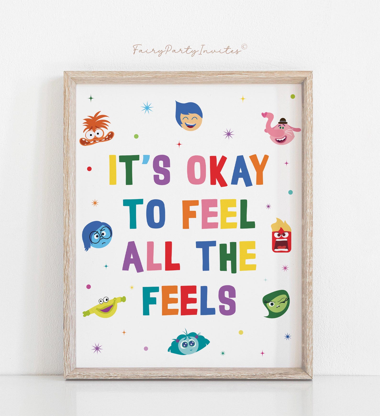 Inside Out Emotions Poster: Party Decor Art (digital Download) - Etsy