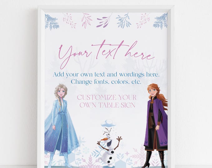 Frozen Treats Sign DIY Instant Download, Ice Cream Stand Sign, Carnival ...