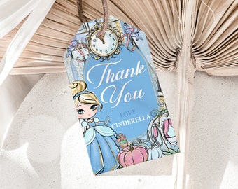 Cinderella Thank You Card Chalkboard Cinderella Thanks Disney Princess ...