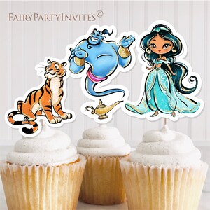 Jasmine Cupcake Topper, Jasmine Printable Cupcake Topper, Jasmine ...