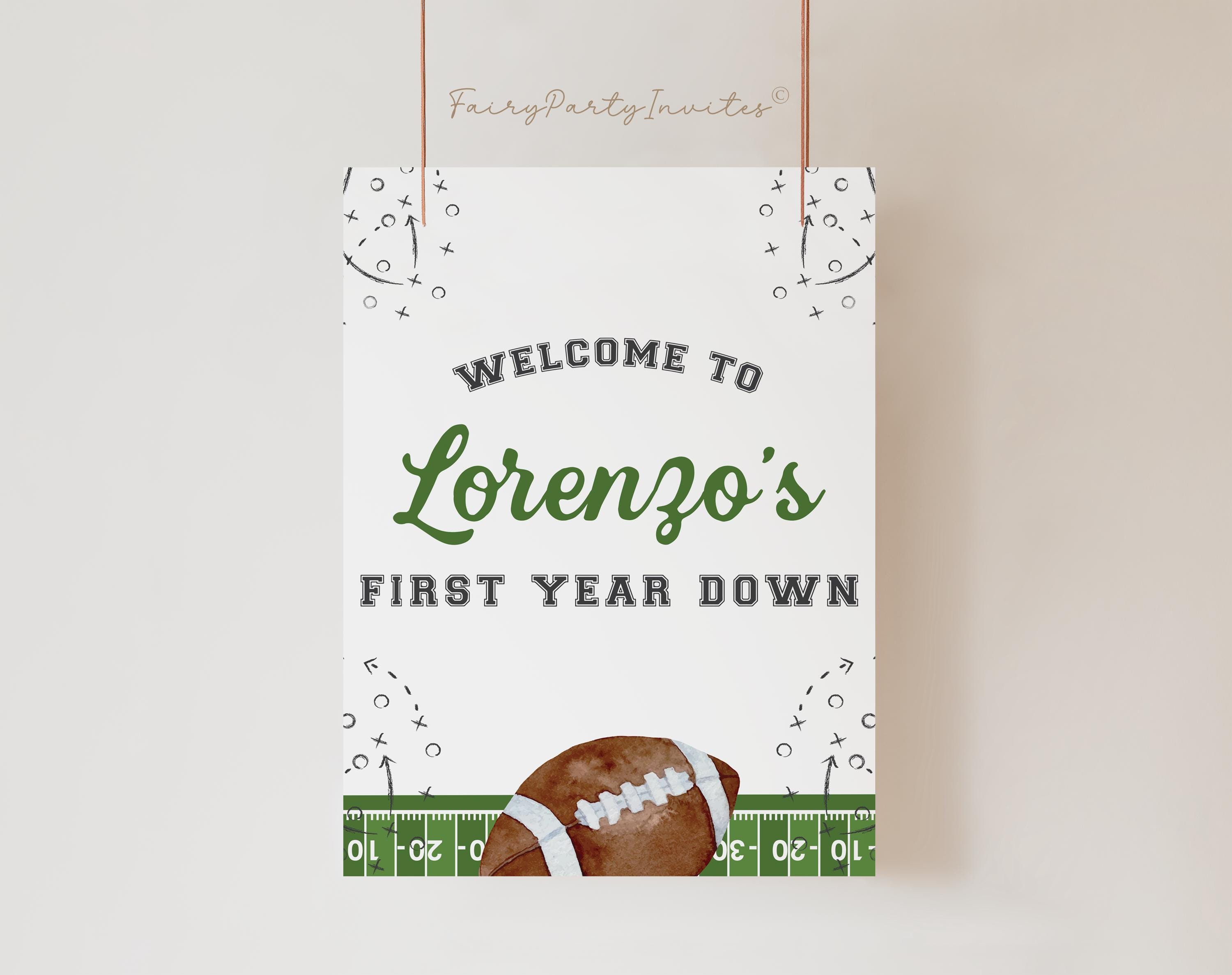 Football Welcome Banner: Editable Sign (digital Download) - Etsy