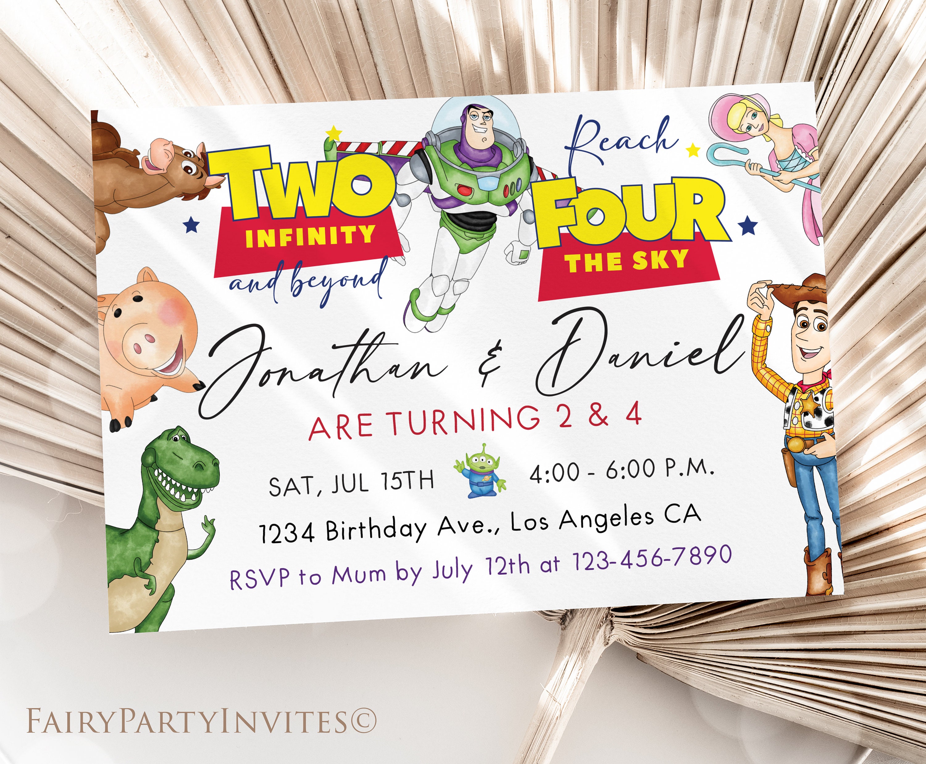 Toy Story Birthday Invitation Template: Editable Party Invite (digital ...
