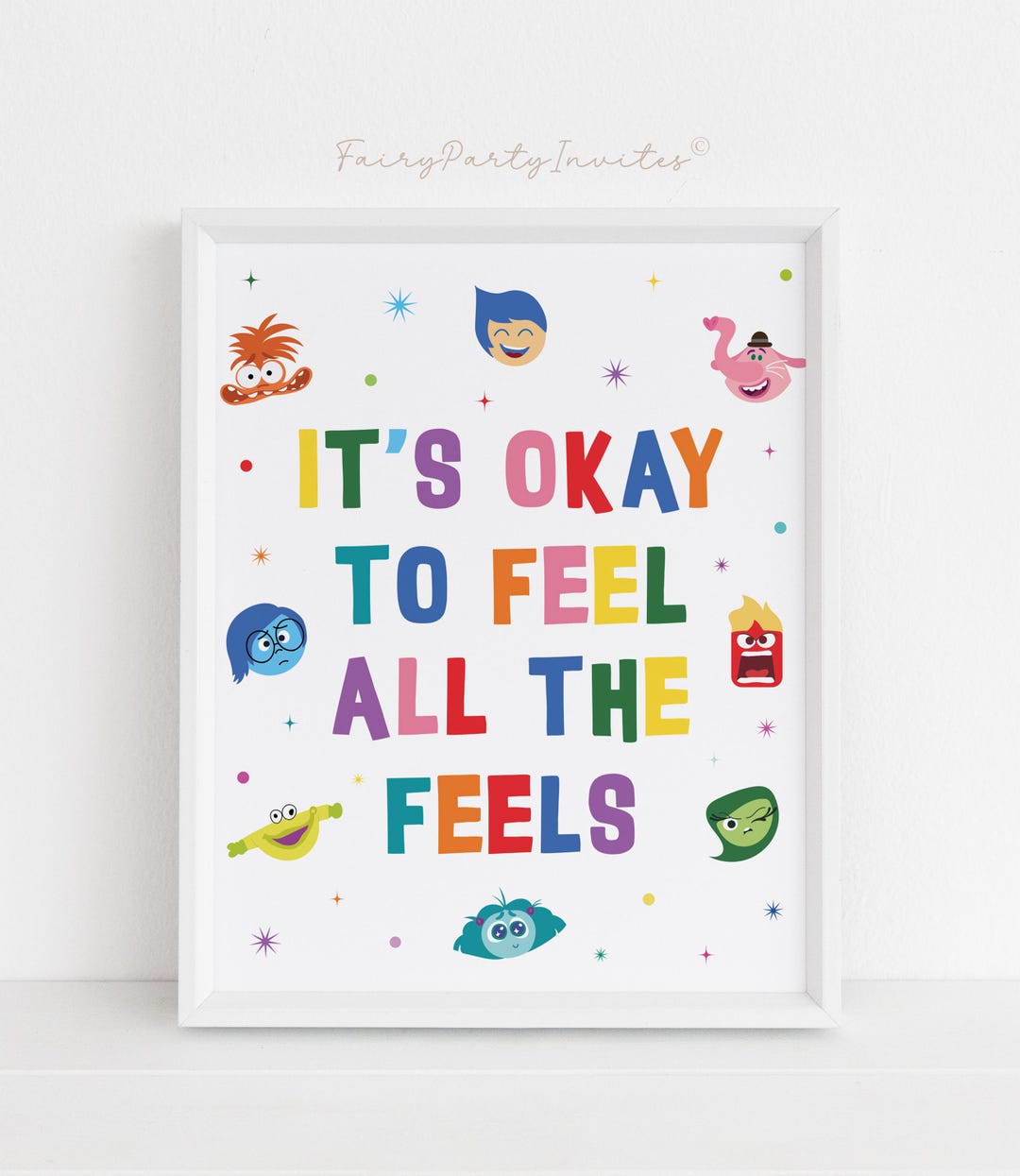 Inside Out Emotions Poster, Inside Out Phrase Poster, Inside Out Party ...