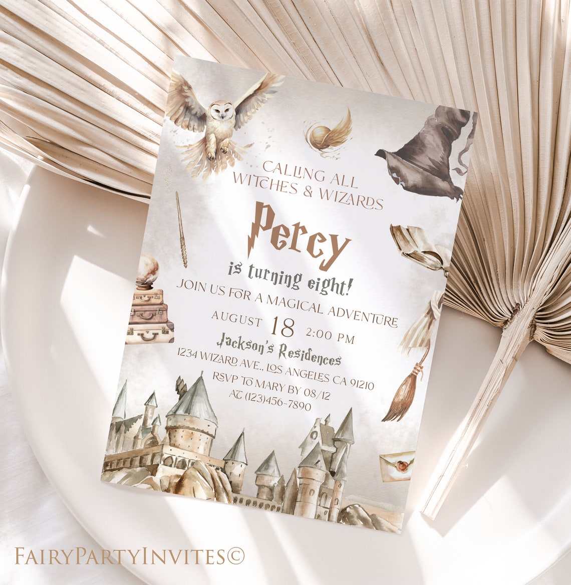 Wizard Birthday Invitation Template: Magic School (digital Download) - Etsy