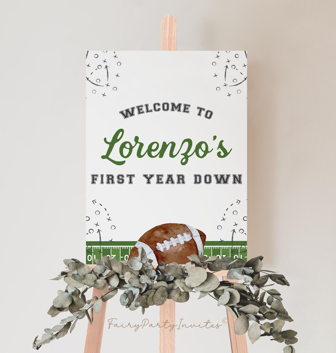 Football Welcome Banner: Editable Sign (digital Download) - Etsy