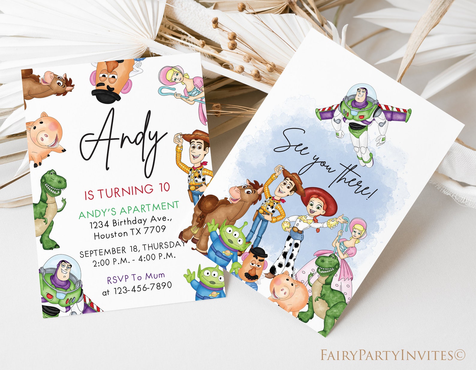 Toy Story Birthday Invitation Template Toy Story Invitation - Etsy
