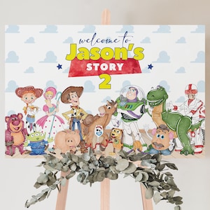 Toy Story Welcome Banner, Toy Story Welcome Board, Toy Story Printable ...