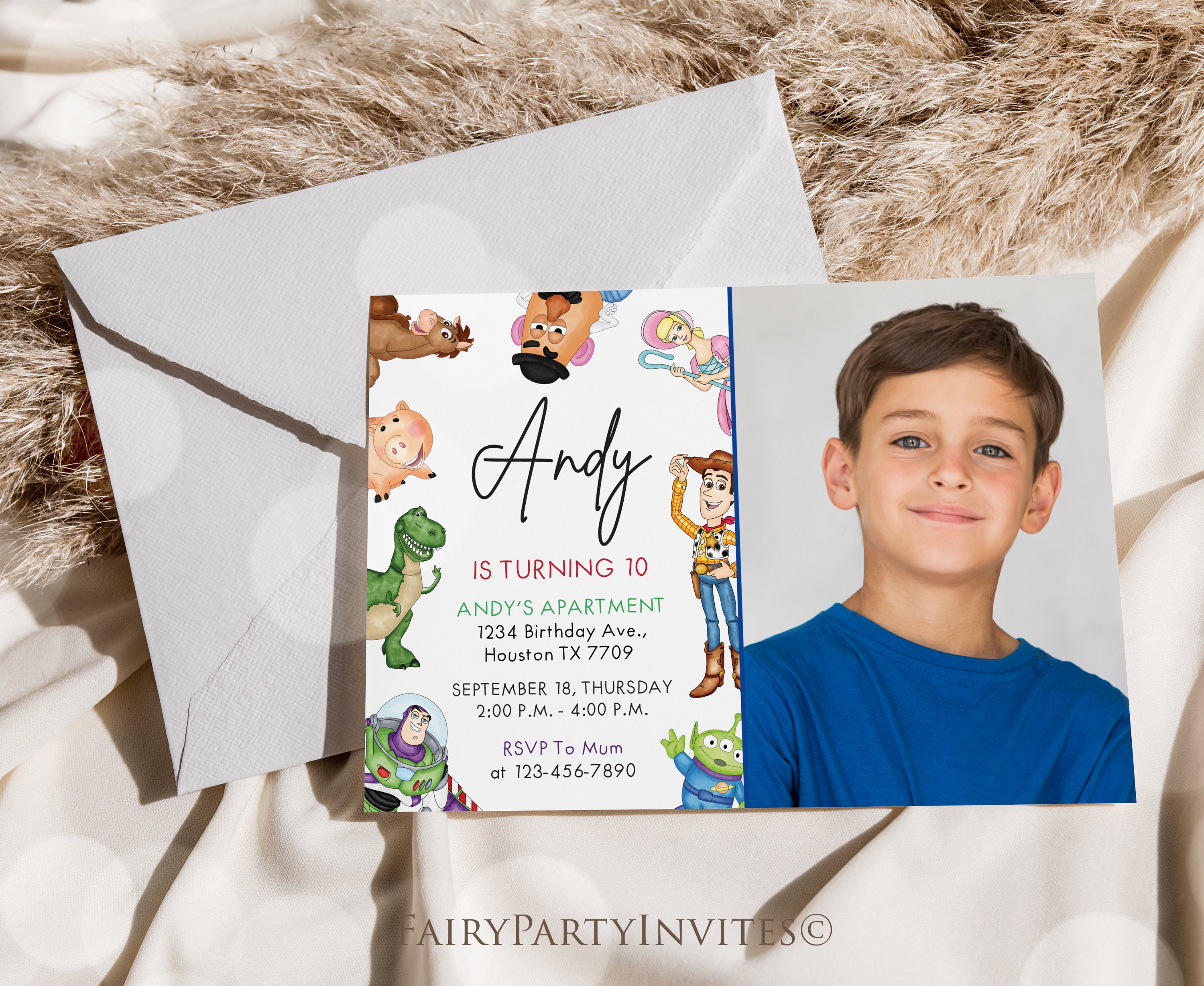 Toy Story Birthday Invitation Template Toy Story Invitation - Etsy