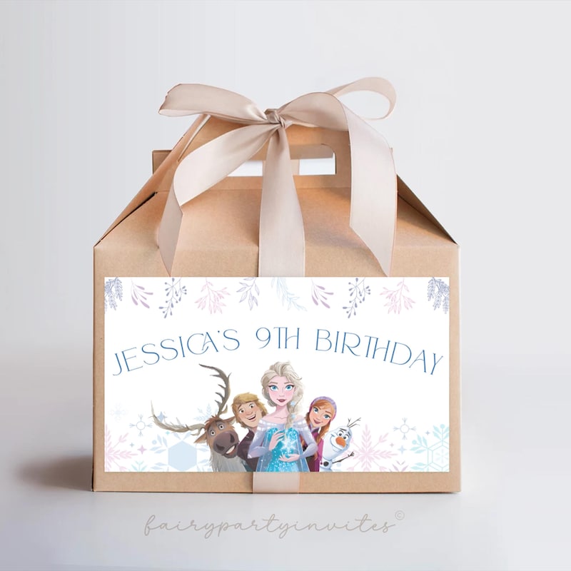 Party Box Label Elsa - Etsy