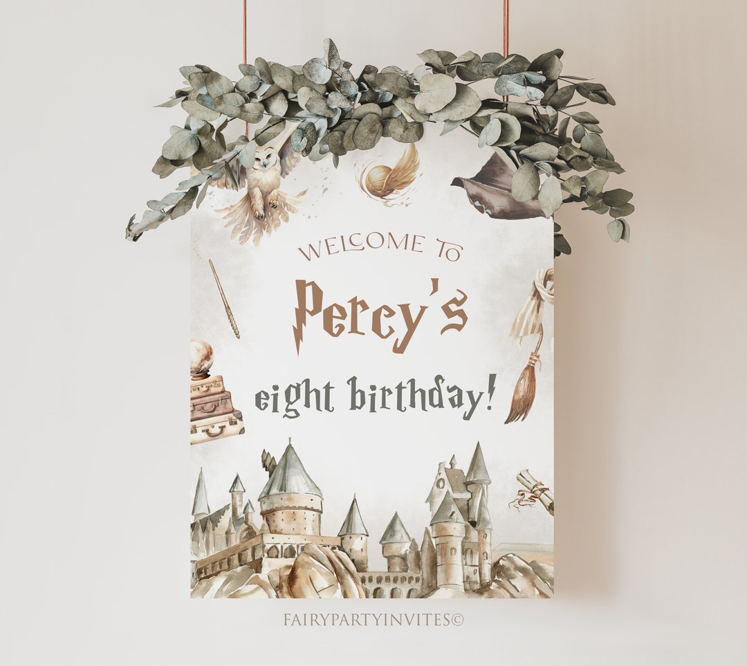 Wizard Welcome Banner, Wizard Magic School Welcome Board, Wizard ...