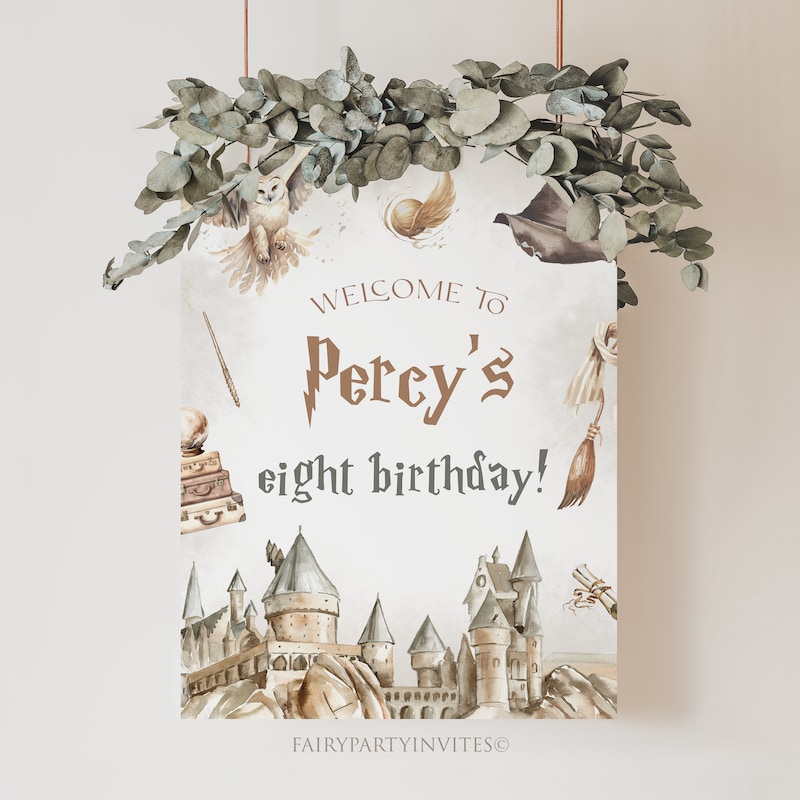 Brown Linen Welcome Sign - Etsy