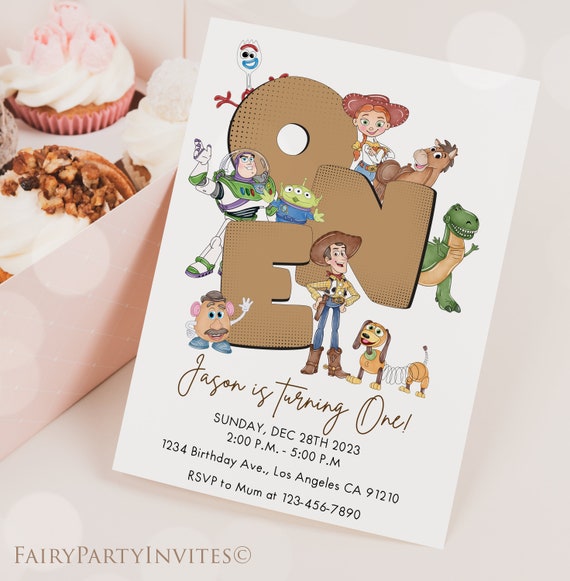 Toy Story Birthday Template Woody Toys Story Birthday Invitation By
