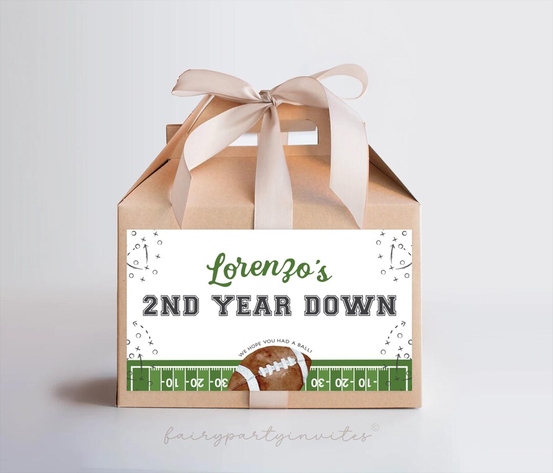Football Party Gable Box Label: Treat Favor Sign (digital Download) - Etsy