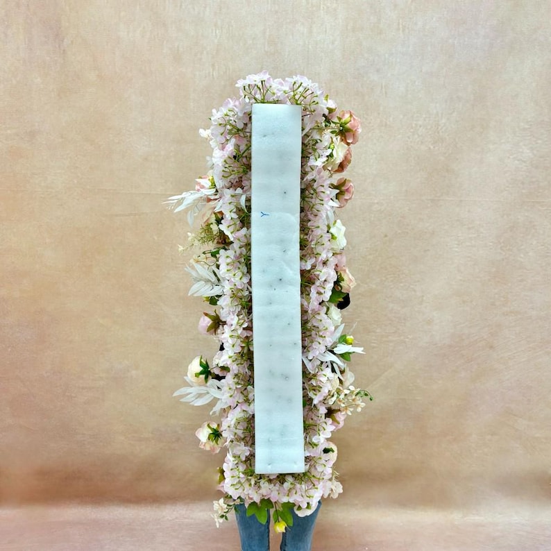 Ships From Usa/blush Pink Rose Cascading Floral Runner Table ...
