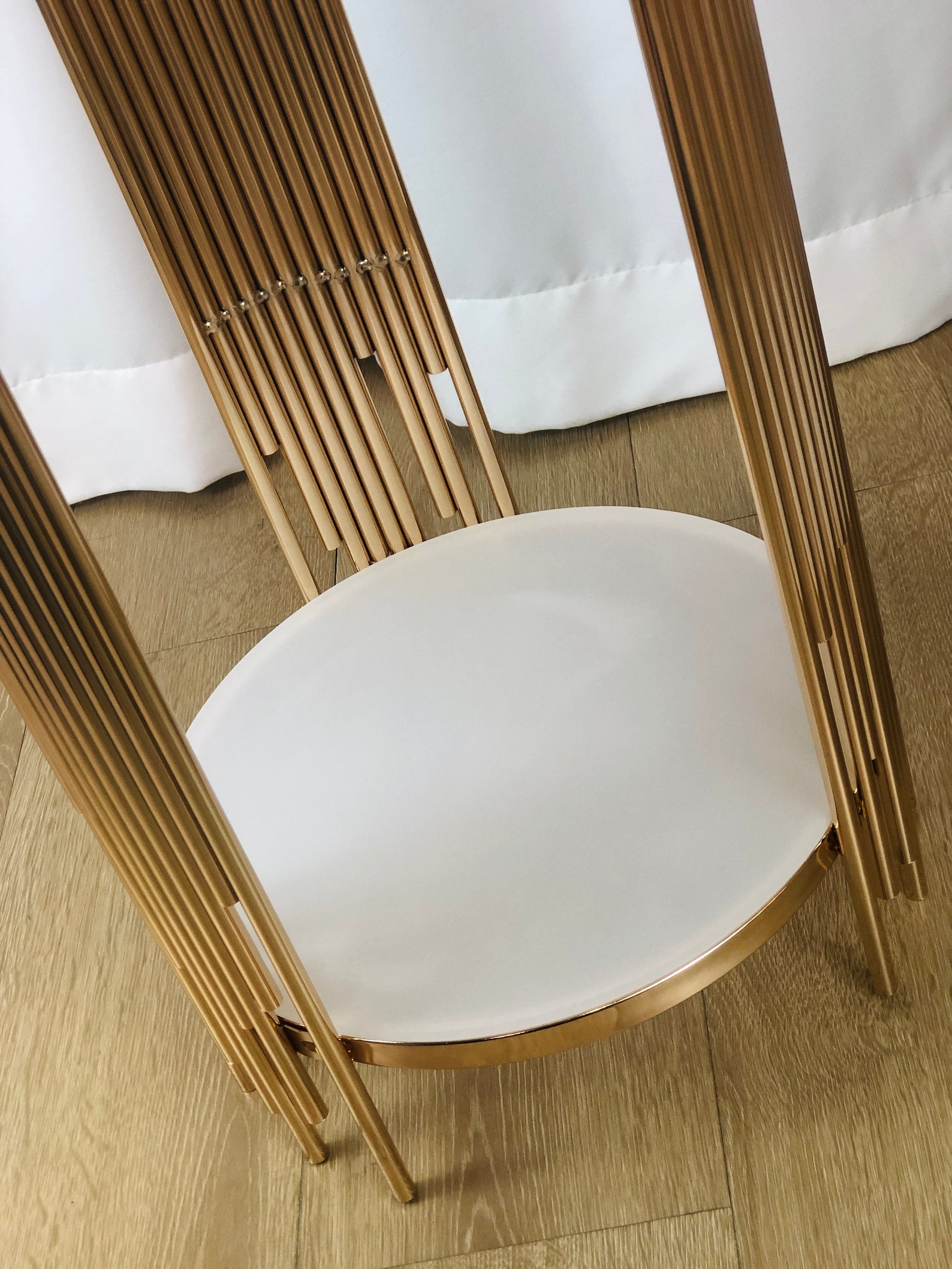 Set of 3 Pcs Plinths Gold Round Metal Plinths Wedding Backdrop Stand ...