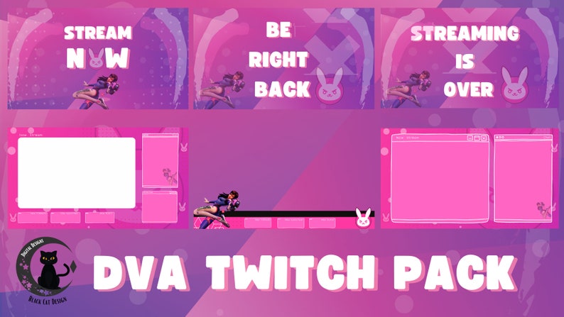 DVA Overlay Pack for Twitch Stream Overlay Panels Webcam - Etsy