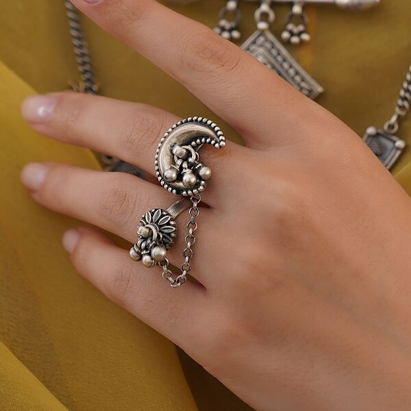 Oxidized Silver Ring - Etsy