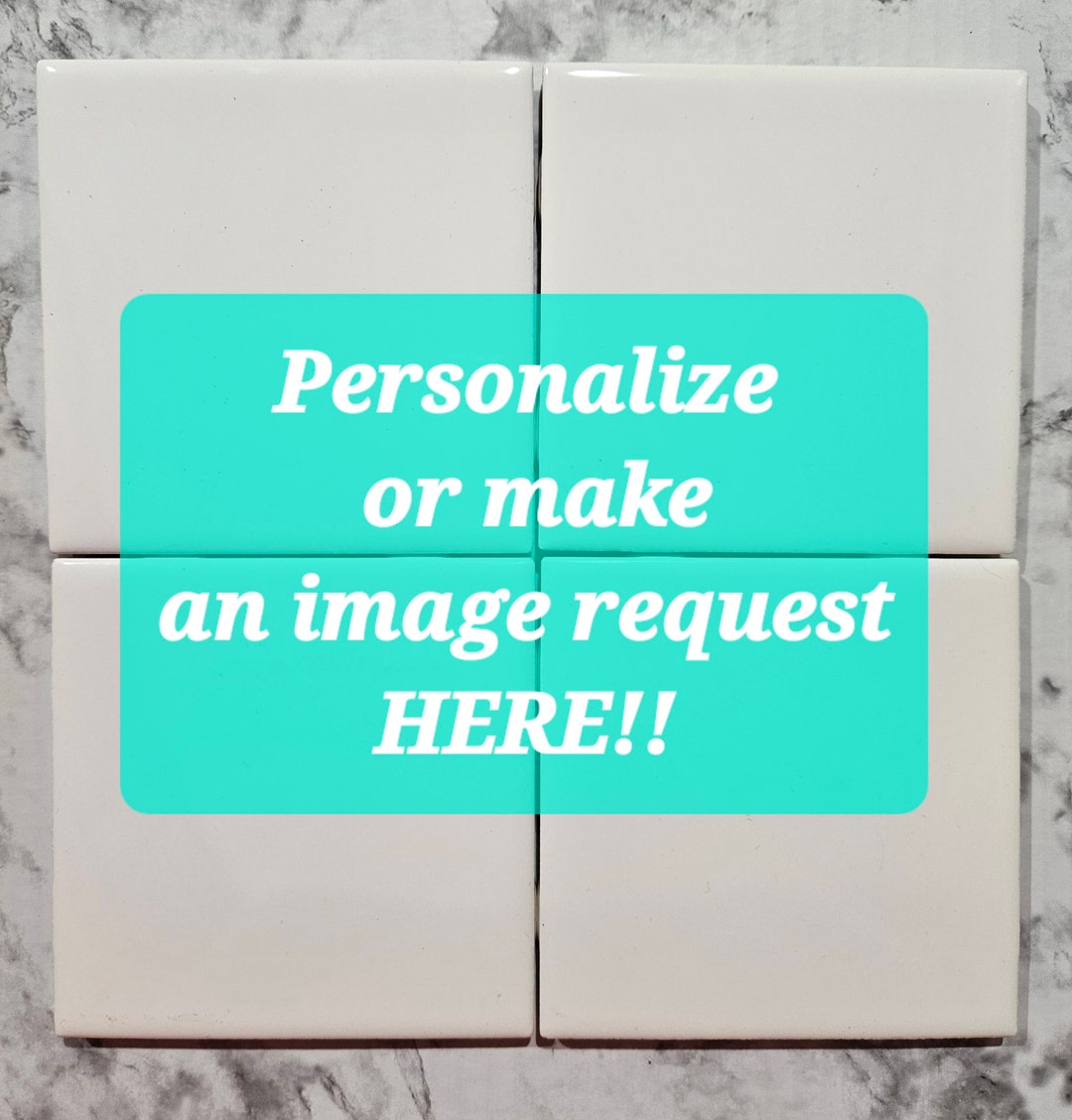 Handmade Ceramic Coasters. Personalized to Any Image You Request.set of ...