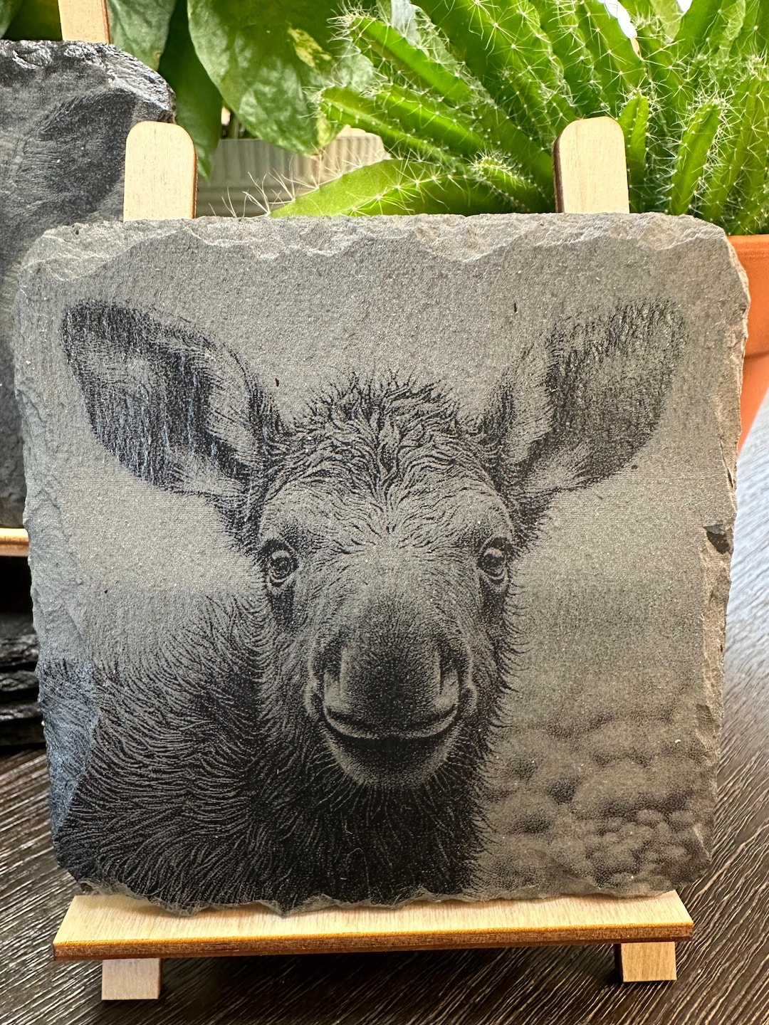 Slate Laser Engraved Coasters, Deer, Moose, Elk, Antelope - Etsy