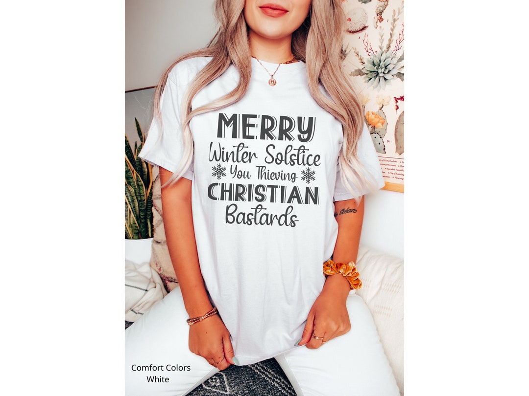 Comfort Colors Merry Winter Solstice You Thieving Christian - Etsy