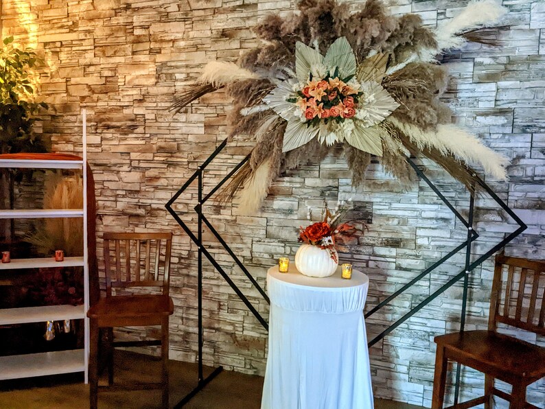 Gigantic Custom Floral Pampas Arch Piece Wall Mount Backdrop multiple ...