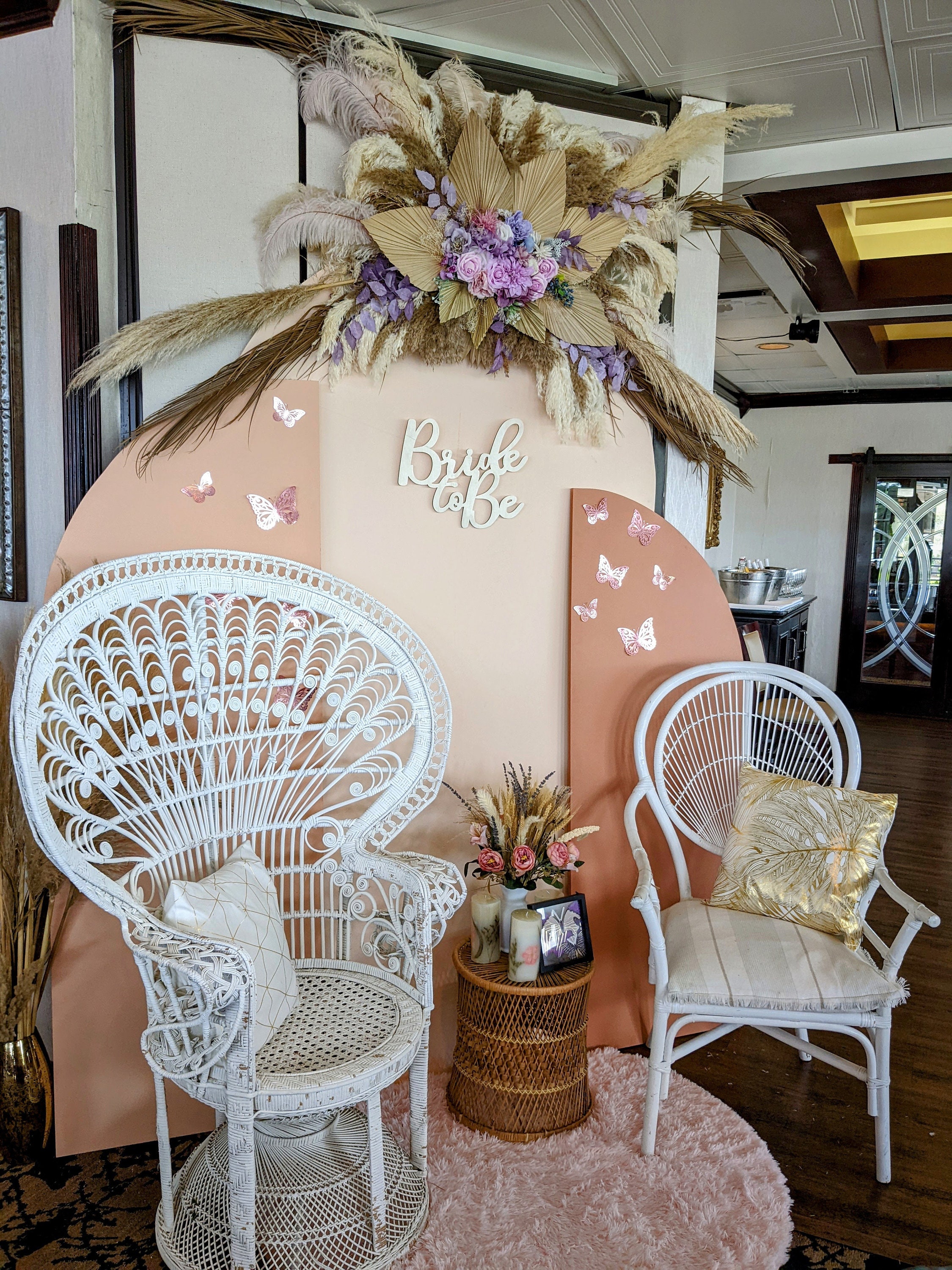 Gigantic Custom Floral Pampas Arch Piece Wall Mount Backdrop multiple ...